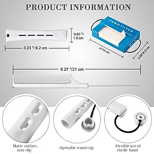 WILLBOND Hair Styling Kit: 48 Hair Perm Rods Plastic Cold Wave Rods, 2 Steel Pintail Combs, 350 Perm Papers, 6 Duck Bill Clips for Hairdressing Styling(White)
