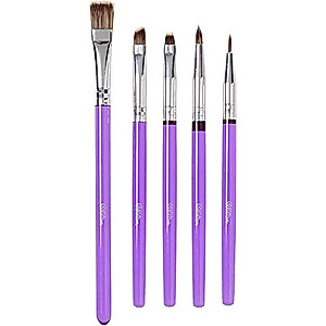 Wilton Cake Decorating Tools 5-Piece Brush Set, Synthetic bristles