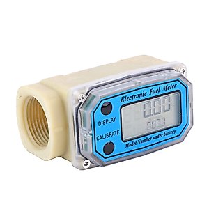Turbine meter, digital mini turbine meter fuel meter 15-120 l/min 1"NPT counter, often used to measure