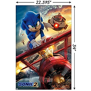 Trends International Sonic the Hedgehog 2 - Key Art Wall Poster, 22.375" x 34", Unframed Version