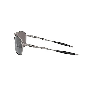 Oakley Men's OO4060 Crosshair Pilot Sunglasses, Lead/Prizm Black Polarized, 61 mm