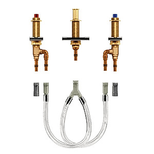 Moen 4793 Two Handle Roman Tub Adjustable Valve with 1/2-Inch CPVC PEX Connections