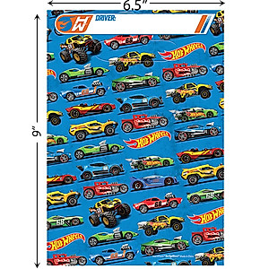 Hot Wheels Wild Racer Folded Loot Bags - 9" x 6.5" (8 Pc.) - Perfect for Birthday Celebrations & Racing Themed Events
