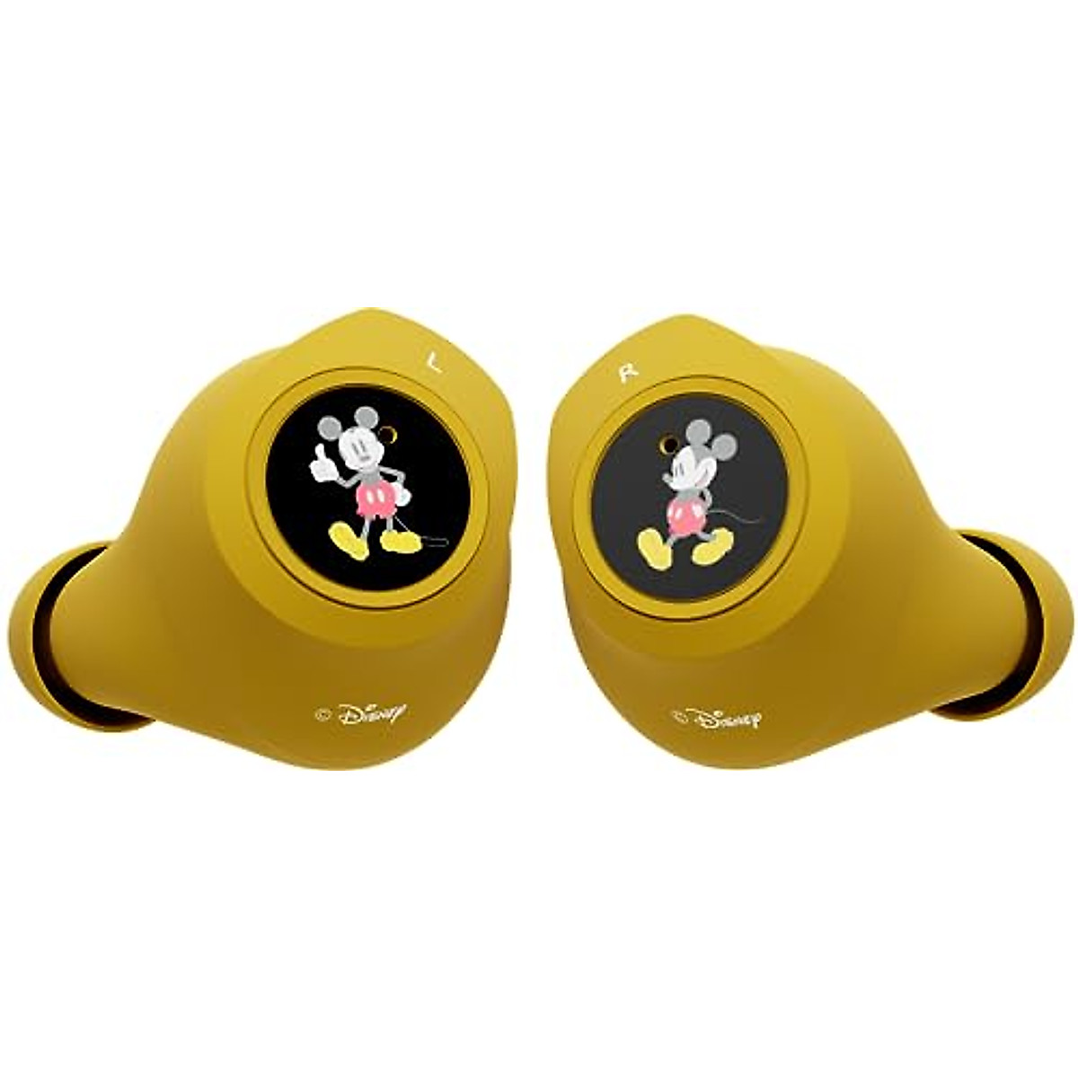 Disney Mickey Mouse Bluetooth Earbuds with Charging Case- Bluetooth Wireless Headset with Built-in Mic and 30 Hours of Playtime- Disneyland Essentials and Disney Gifts for Women and Men of All Ages