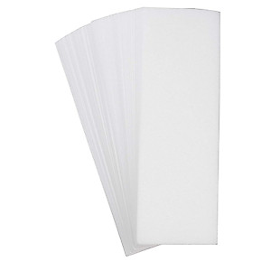 Juvale 400-Pack Wax Strips for Body and Facial Hair Removal - Non-Woven Depilatory Paper Sheets, Customizable Size, Smooth Surface, and Disposable (7.85x2.7 in)