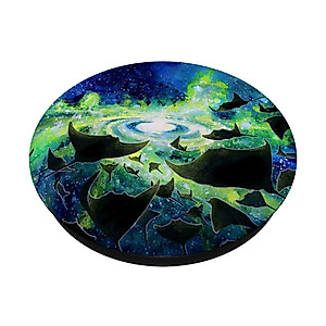 Manta ray in space PopSockets PopGrip: Swappable Grip for Phones & Tablets