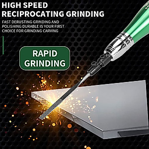 1/8" (3mm) Air Micro Grinder, Pneumatic Pencil Die Grinder, 28000 RPM Free Speed, For Cleaning Dies, Rotors, Backing Plates, Brake Pads, Mounts, Etc.