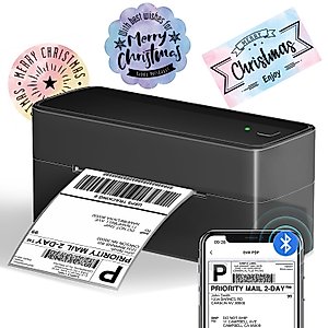 Phomemo Bluetooth Thermal Shipping Label Printer, Wireless 4x6 Shipping Label Printer for Shipping Packages, Support Android, iPhone and Windows, Widely Used for Amazon, Ebay, Shopify, USPS, FedEx