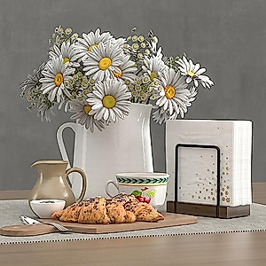 Napkin Holder for Table, Paper Napkins Holder Table Dispenser for Farmhouse Kitchen & Modern Decor Bamboo Table Dining Napkins Holders (Brown)