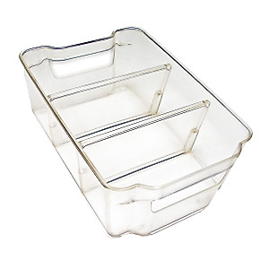 Dial Industries, Inc B664FN Food Storage Tray, 7" x 10.75" x 3.75", Clear