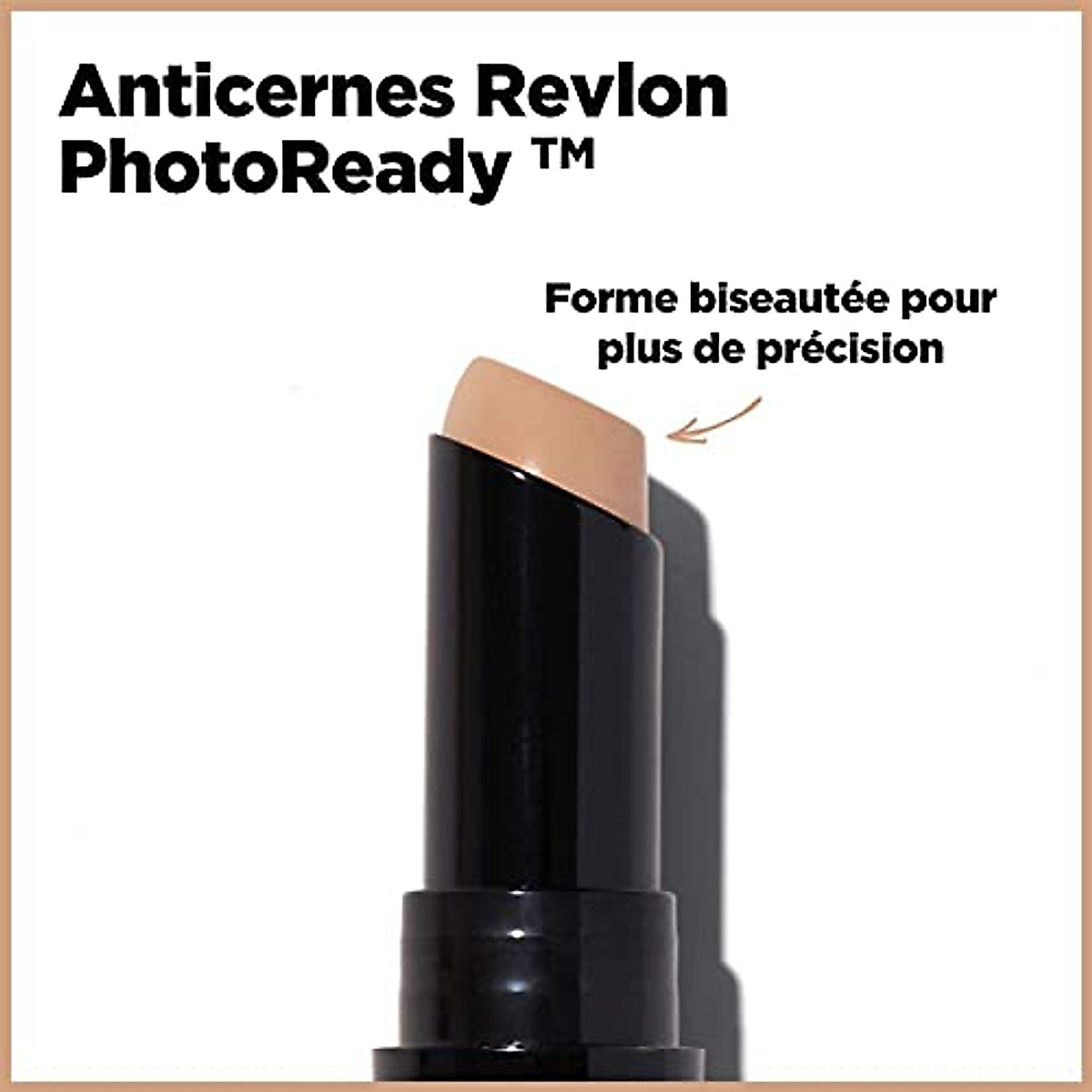 Concealer Stick by Revlon, PhotoReady Face Makeup for All Skin Types, Longwear Medium- Full Coverage with Creamy Finish, Lightweight Formula, 002 Light, 0.11 Oz