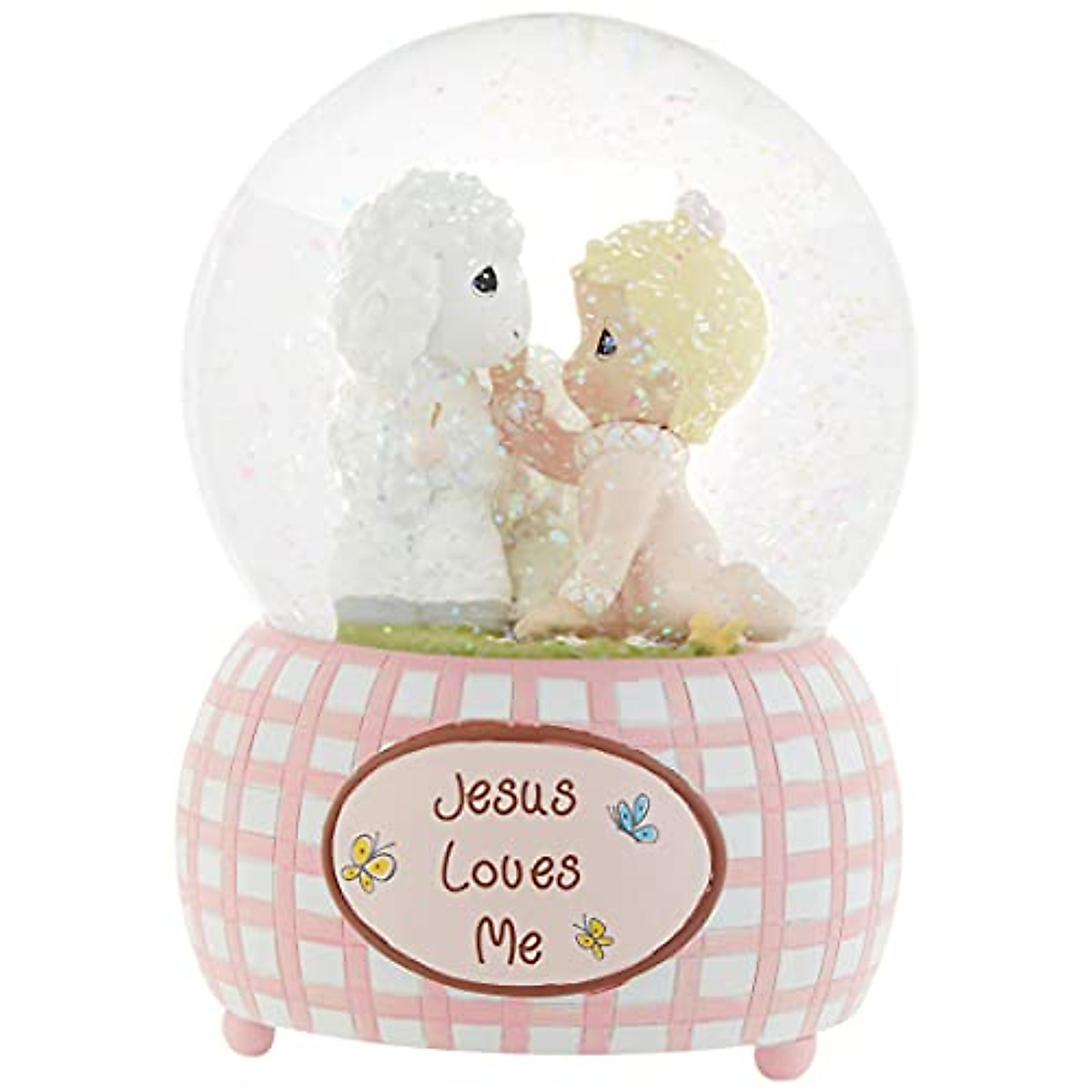 Precious Moments, Jesus Loves Me, Snow Globe, Resin, Girl, 102403