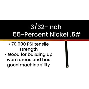 Hot Max 23313 3/32-Inch 55-Percent Nickel Cast Iron .5# ARC Welding Electrodes