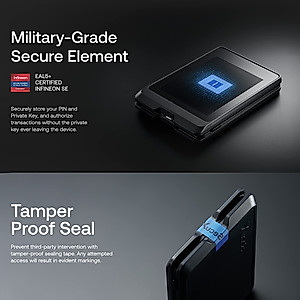 SecuX W10 Crypto-Asset Hardware Wallet - The Ideal Solution for Safely Storing Your Bitcoin, Ethereum, Ripple, Litecoin, Bitcoin Cash and More