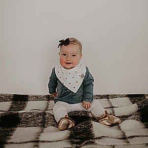 Parker Baby Bandana Drool Bibs 4 Pack Baby Bibs for Girls - "Lincoln Set"