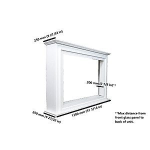 Touchstone Sideline Elite Forte 40-inch Smart Alexa®/WiFi Enabled Electric Fireplace with Surround Mantel