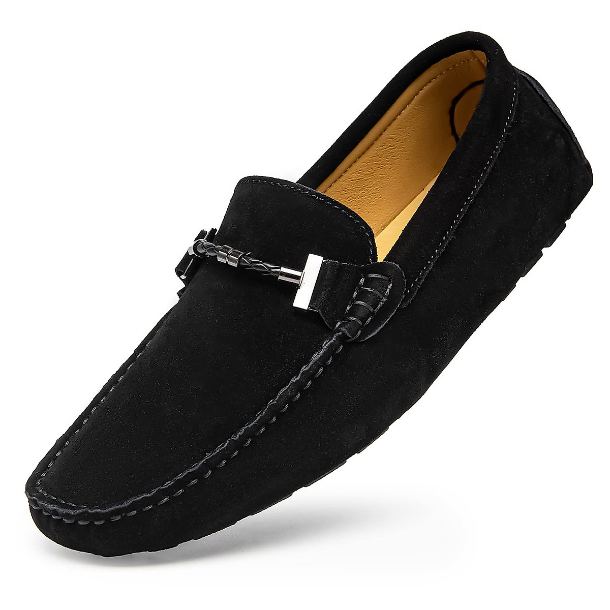 Go Tour New Mens Casual Loafers Moccasins Slip On Driving Shoes Black 12/48