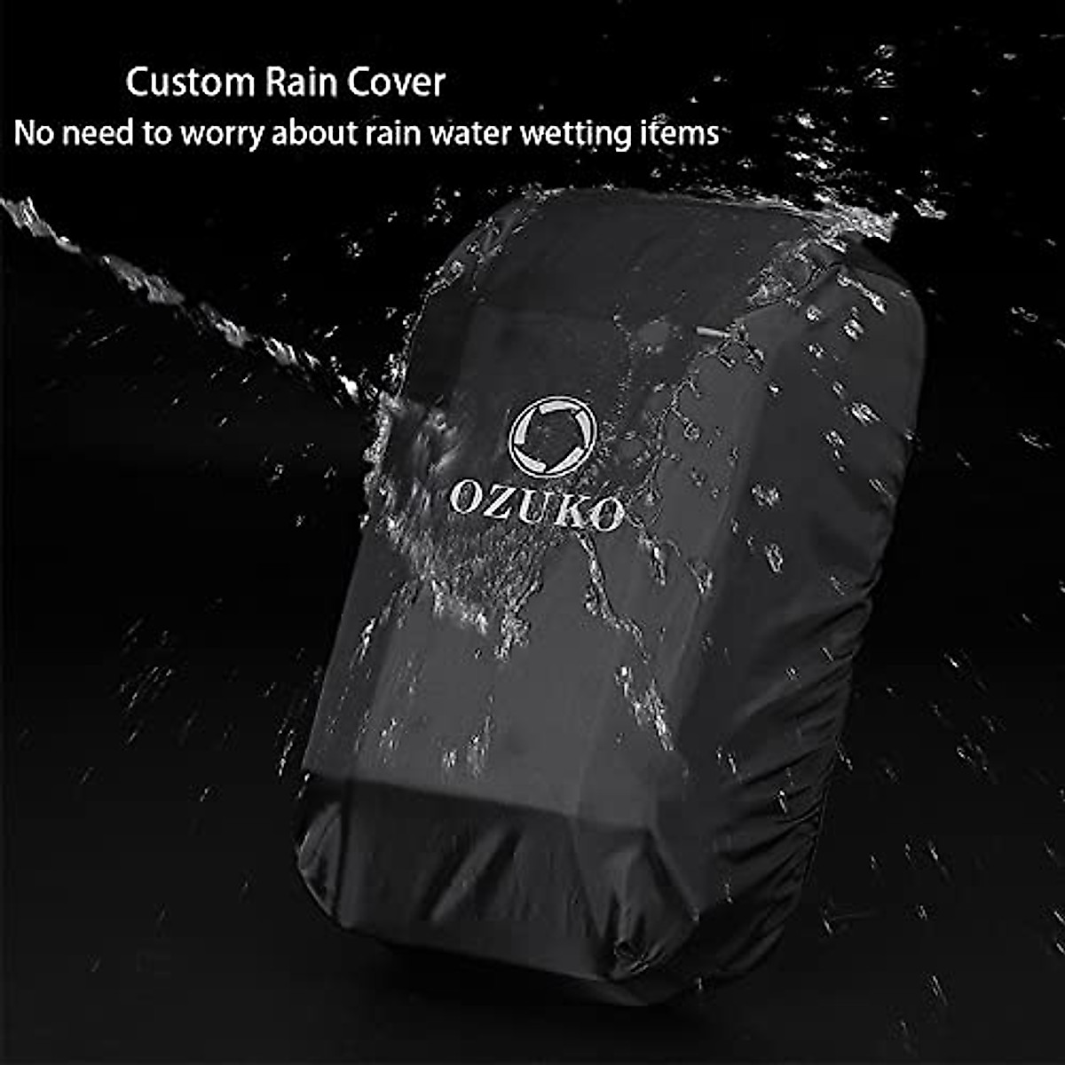OZUKO Anti-Theft Sling Bag with LED Display, Waterproof Hard Shell Crossbody Shuolder Bag Travel Casual Daypack