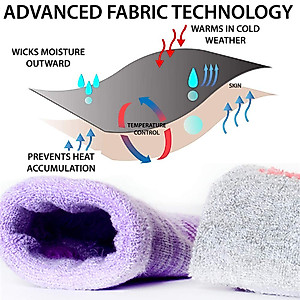 LifeWheel Women & Men Ski Hiking Thick Warm Winter Terry Socks for Trekking Outdoor Sports