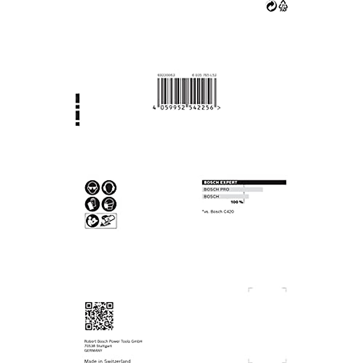 Bosch Professional 10x Expert C470 Sandpaper (for Hardwood, Paint on Wood, 102x62, 93 mm, Grit 80, Accessories Multi Sander)