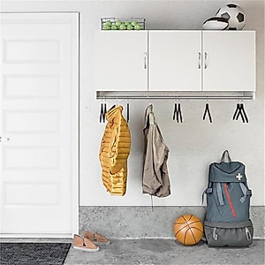 Systembuild Evolution Lory 3 Door Wall Cabinet with Hanging Rod in White