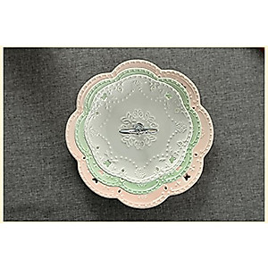 Jusalpha 3-Tier Porcelain Cake Stand-Dessert Stand-Cupcake Stand-Tea Party Serving Platter (3 Color-Gold)