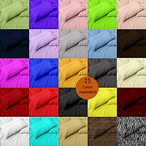 MGPS 400 Thread Count - 100% Pure Egyptian Cotton - 4 Piece Sheet Set, Fits Upto 15" Deep Pocket, Smooth & Soft Sateen Weave - |Queen, Chocolate Solid|