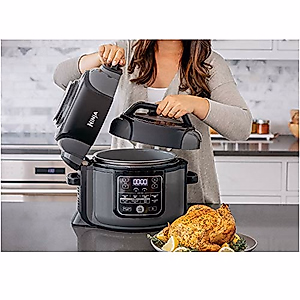 Ninja Foodi OP305 6.5 Quart TenderCrisp Pressure Cooker - Black/Gray
