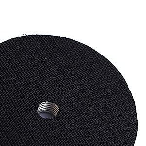 HOMESOM 5 Inch Aluminum Backer Pad Hook and Loop Backing Pad Backing Holder 5/8-11 Polish Wheel Holder Pad