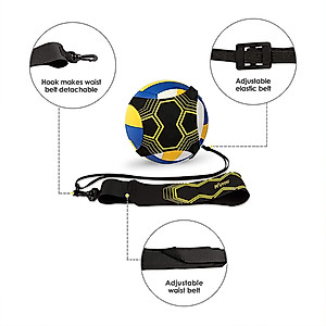 Laiiqi Solo Volleyball Training Equipment,Volleyball Training Belt for Volleyball Individual Practices Serving, Spiking and Arm Swings,Perfect for Beginners Practicing Assist Set