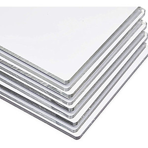 Bright Creations Acrylic Mirror Sheets, Shatter Resistant (3mm, 6 x 4 in, 5 Pack)