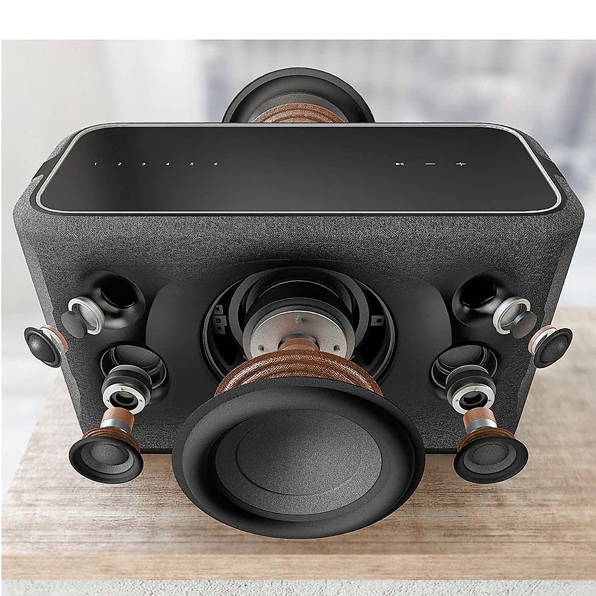 Denon New Home 350 Wireless Smart Speaker – Powerful Stereo Sound, Wi-Fi & Bluetooth, HEOS Built-in, Alexa Built-in, Siri & AirPlay 2, Spotify Connect, Multi-Room Support, Black
