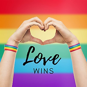 Infinity Collection LGBT Bracelet, Love Wins Bracelet- Lesbian Pride Jewelry, Rainbow Pride Bracelet & Lesbian Gifts