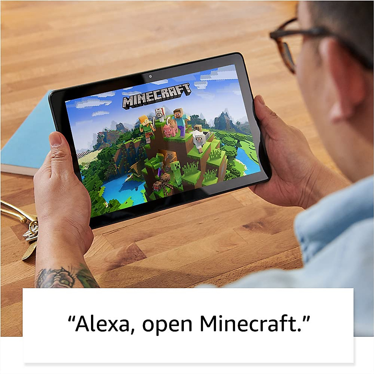 Amazon Fire HD 10 Plus tablet, 10.1", 1080p Full HD, 32 GB, latest model (2021 release), Slate