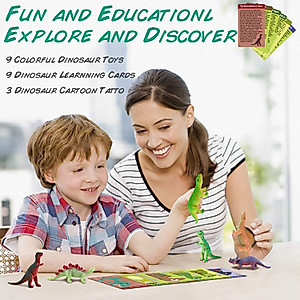 Bath Bombs for Kids with Surprise Toys Inside - 9 Pack Organic Dinosaur Bath Bombs Easter Eggs Gifts, Bubble Bath Fizzers, Dinosaur Toys for Kids 3 4 5 6 7 8 9 Years, Boys Easter Basket Stuffers