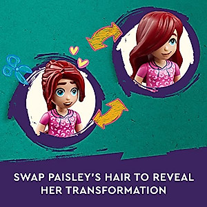 LEGO Friends Hair Salon 41743 Building Toy, Hairdressing Set with Paisley and Olly Mini-Dolls, Spa Toy with Accessories for Creative Pretend Play, Idea for 6 Year Old Kids