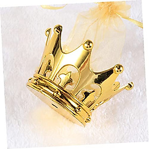 Garneck 24pcs Crown Wedding Candy Gauze Bag Cake Decorating Plastic Containers for Desserts Mini Candy Bags Candy Boxes Baby Shower Gift Bag Yarn Gifts Bags Party Favor Bags Jewelry Bags