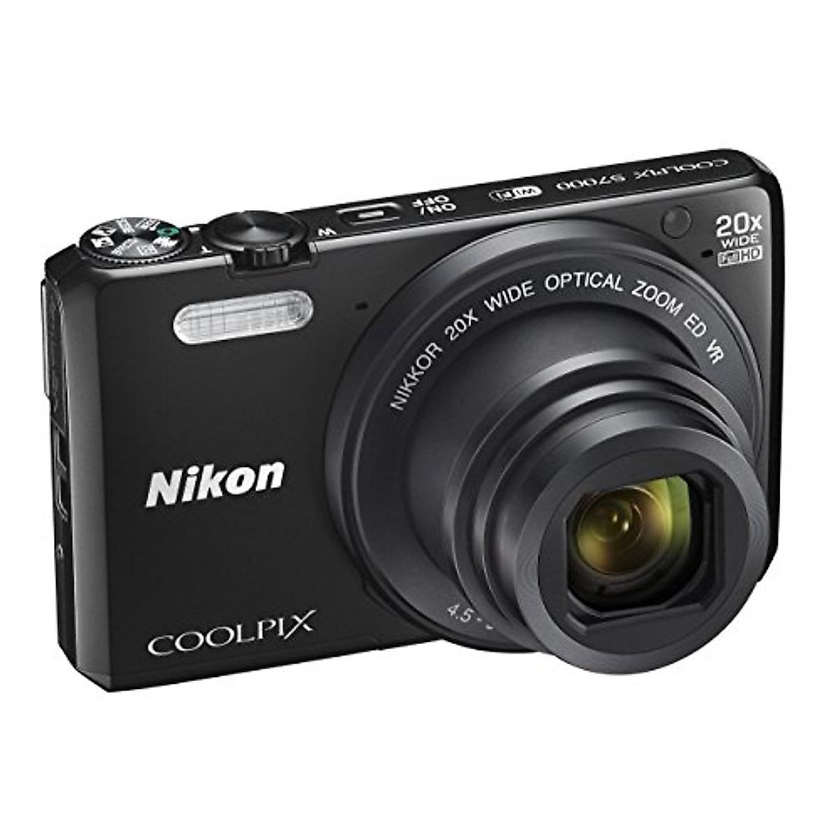 Nikon COOLPIX S7000 Digital Camera (Black) - International Version (No Warranty)