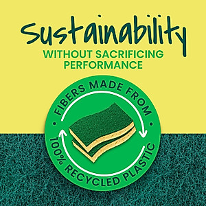 Scotch-Brite Heavy Duty Scrub Sponges, For Washing Dishes and Cleaning Kitchen, 6 Scrub Sponges