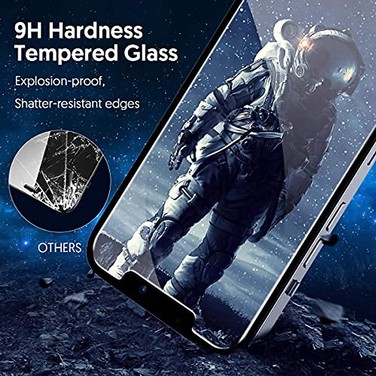 Fotbor for iPhone 12 Pro Max Privacy Screen Protector, Privacy Screen Protector for iPhone 12 Pro Max [2X Anti-Spy] Shatterproof 9H Tempered Glass Film for Apple iPhone 12 Pro Max 6.7" (2 PACK)