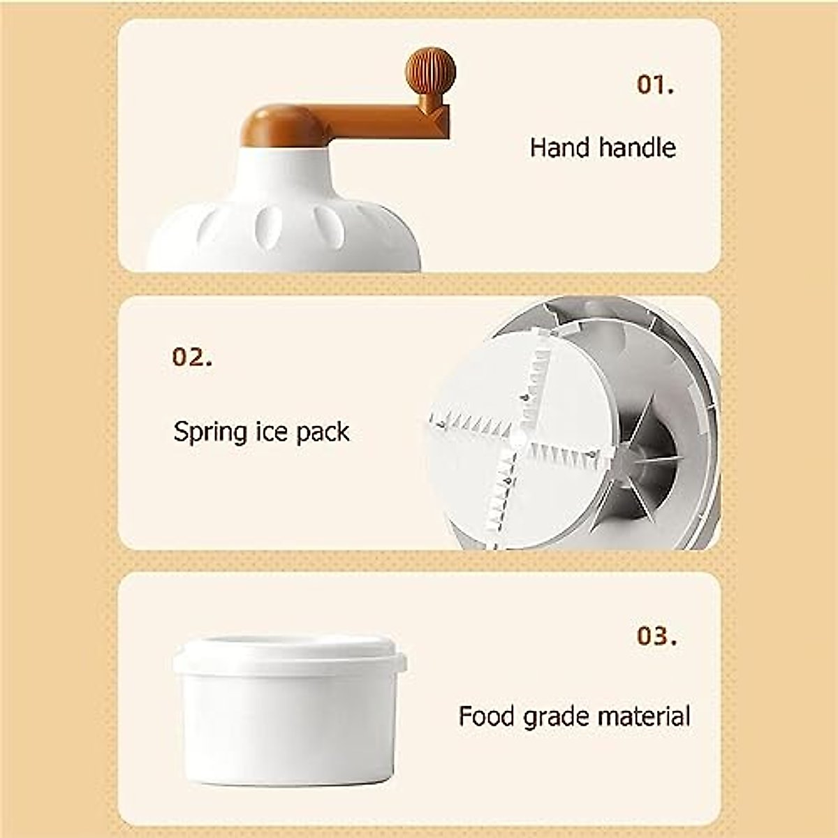 DIY Manual Shaved Ice Chopper, with 4 Ice Cube Molds, Snowcone Maker Thick Blade, Safe and Labor Saving, Snowcone Maker, Making Snowcones Ice Cream and Slushy