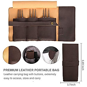 Kaisi Precision Screwdriver Set Magnetic Phillips, Flat and Torx, 10-Piece Professional Repair Kit with Leather Bag for Electronics, Computer, Laptop, Phone, Watch, Jewelry, Eyeglasses, Gamepad, Toys