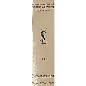 Yves Saint Laurent Rouge Pur Couture Vernis a Levres Glossy Stain, Rouge Gouache, 0.2 Ounce,C-YS-580-48
