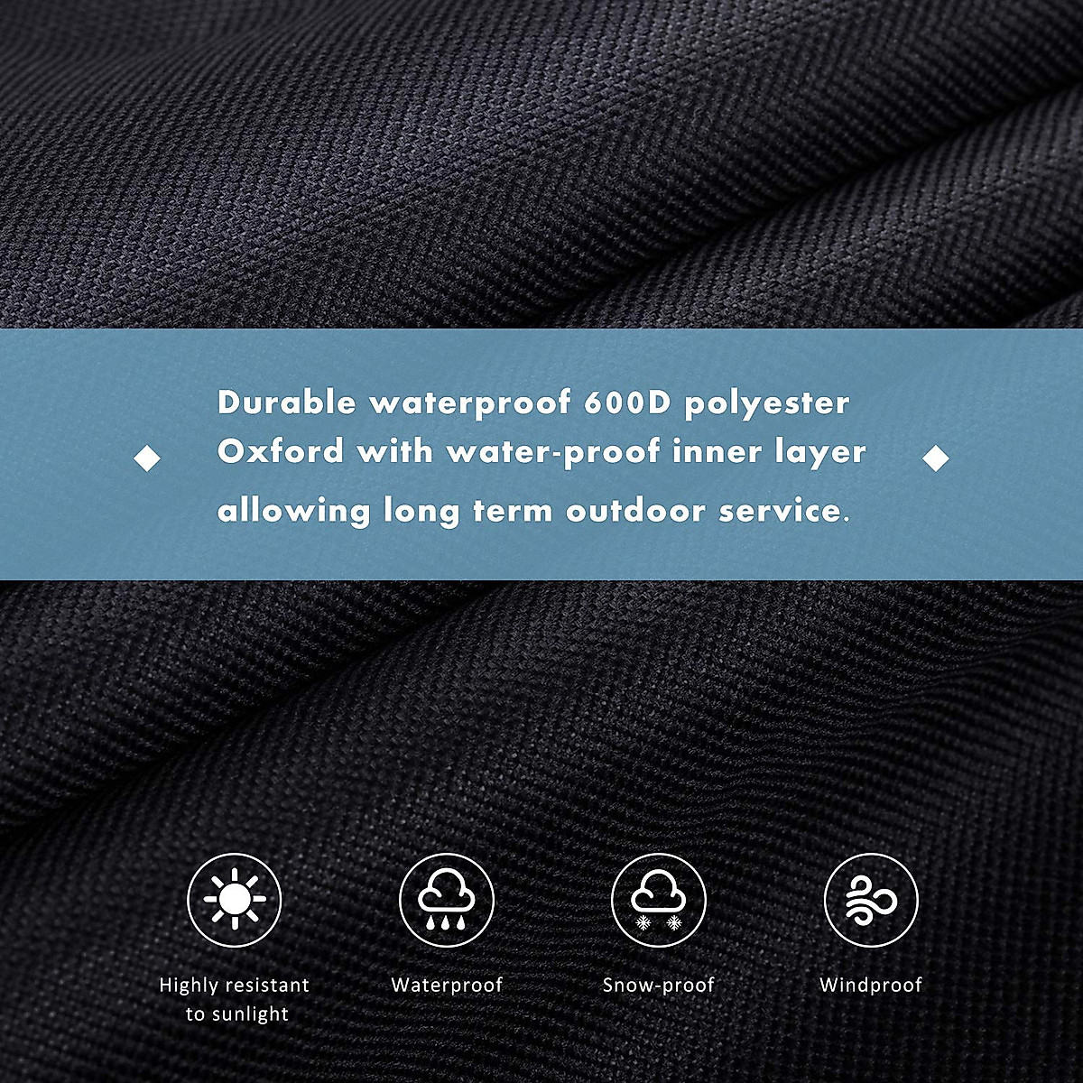 UNUN Window Air Conditioner Covers for Outside , Outdoor AC Unit Covers 25.5W x 17H x 21D inches