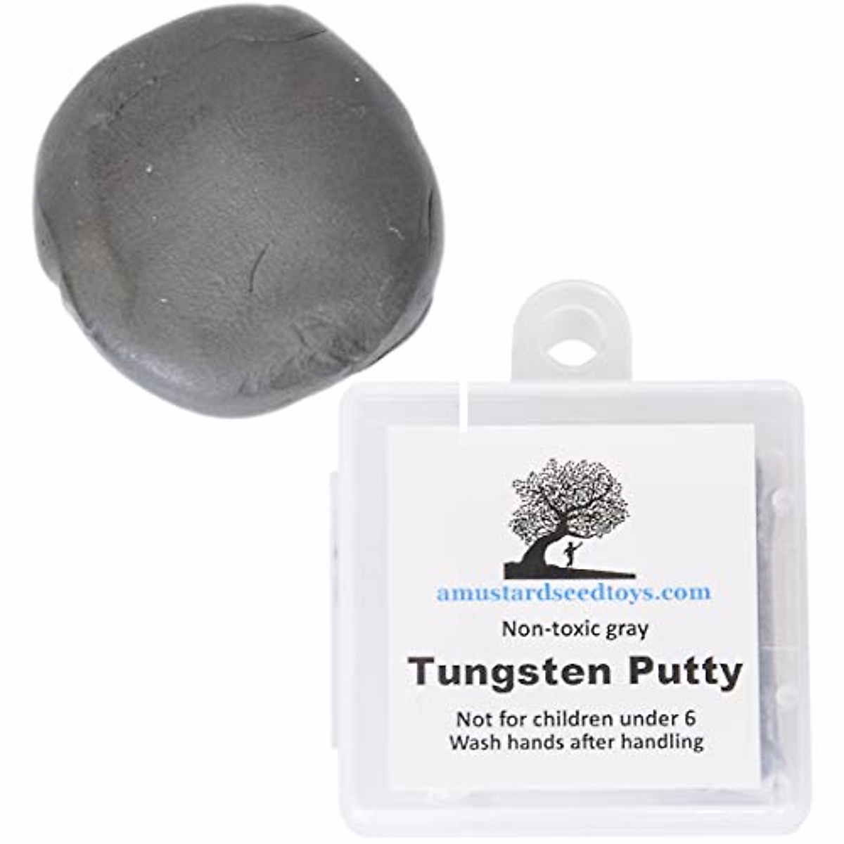 A Mustard Seed Toys Tungsten Putty Pine Derby Weight - 2 Ounces of Sticky Tungsten Putty, Easily Adjust Weights on Your Pinewood Car and Apply The Perfect Weight for Fly Fishing