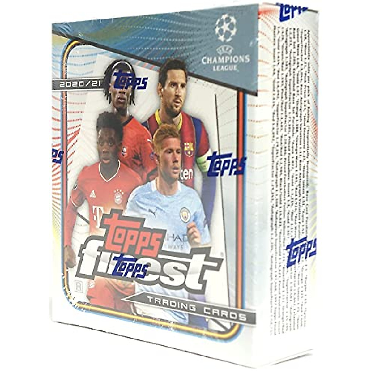 2020-21 Topps Champions League Finest Soccer UEFA Hobby Box (12 Packs/5 Cards:2 Autos)