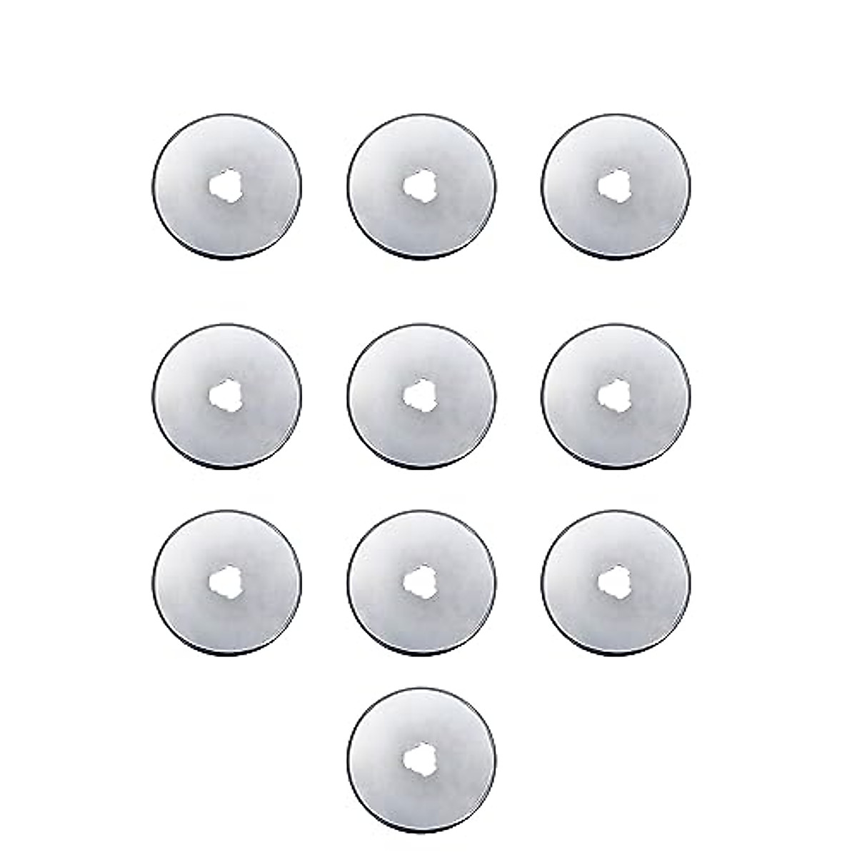 10 Pack 28mm Rotary Cutter Blades - Replacement Rotary Blade for Quilting, Scrapbooking, Sewing - Sharp and Durable Titanium Blade - Fabric Wheel Roller - 28mm Size