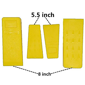 TIPU Felling Wedge for Safe Tree Cutting, 4 Pack: 8"(2-Pack)/5.5"(2-Pack), Tree Felling Wedge to Guide Trees Stabilize and Safely to Ground for Loggers and Fallers