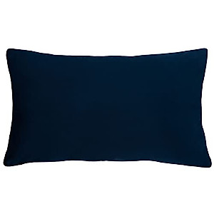 Safavieh Home Collection Loran Art Deco 12 x 20-inch Navy/Grey Decorative Accent Pillow PLS7145B-1220, 12"x22"