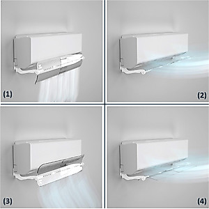 WITFORMS/CLASSIC - Adjustable AC air deflector suitable for Split air conditioners. Enhance cooling and heating circulation